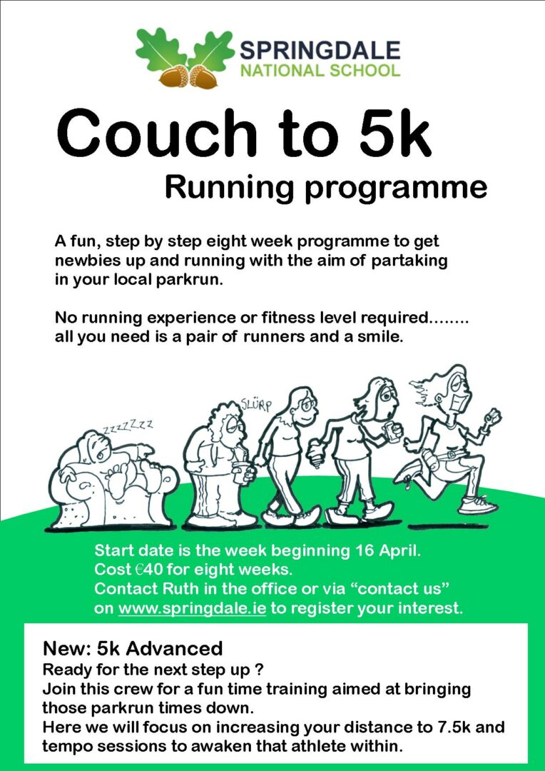Couch to 5K+!! - Starting on the 16th & 17th April. - Springdale ...